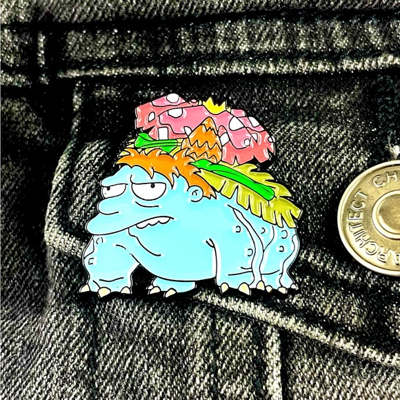Jewelry | Simpsons X Pokemon Collision 125 Inch Enamel Pin | Poshmark